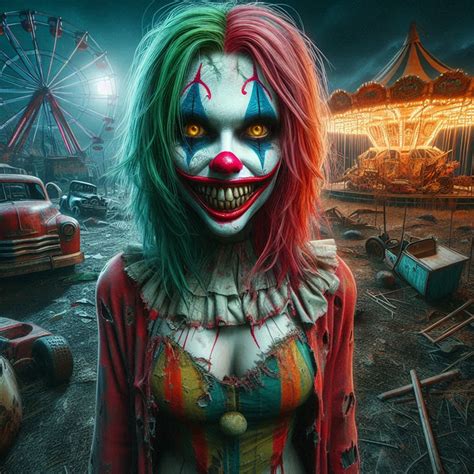 Download Ai Generated Clown Night Royalty Free Stock Illustration