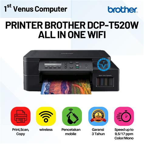 Jual PRINTER BROTHER DCP T520W ALL IN ONE WIFI BROTHER DCP T520W Shopee Indonesia