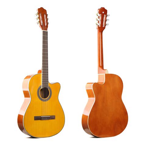 Deviser Logo String Instruments Cutaway Classical Guitar 39 Inch Nylon Strings Classical