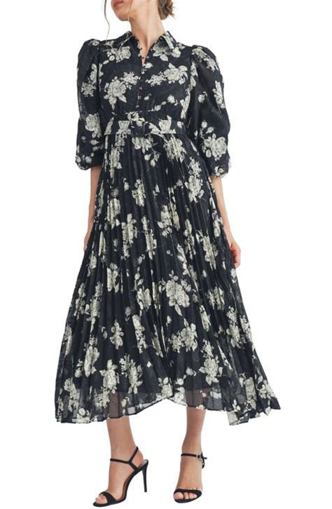 Black Floral Dresses For Women