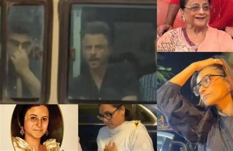 Nirmala Kapoor Last Rites Shikhar Pahariya Comforts Janhvi Kapoor