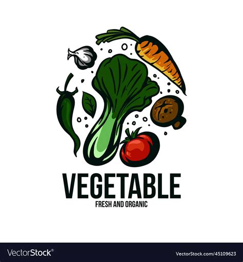 Vegetable Logo Royalty Free Vector Image Vectorstock