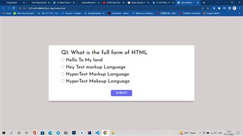 Github Rahul Sharma Quiz App Javascript Project This Is My Quiz Application Based On Html
