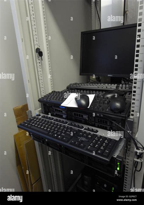 Computer Server Cable Host Port Internet Hack Hacker Connect Small Room Terminal Business Office