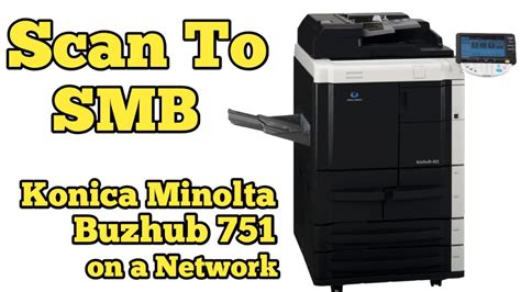 How To Setup SMB Scanning On Konica Minolta Bizhub On Windows 1078 YouTube