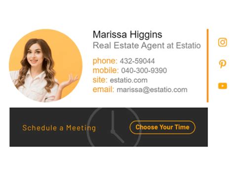 real estate email signature html clickable html email signature upwork