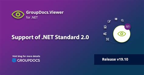 support of standard 2 0 in groupdocs viewer for 19 10