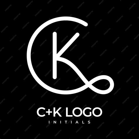 Premium Vector Ck C And K Initials Logo Design With Simple Minimalist Line Art Monoline Style