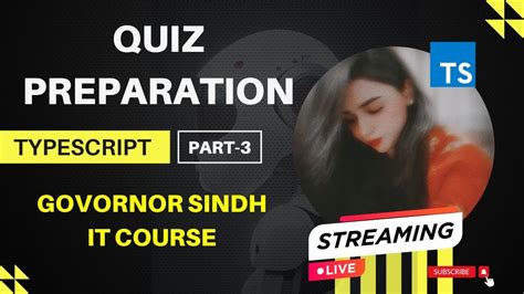 Typescript Class 3 Quiz Preparation Youtube