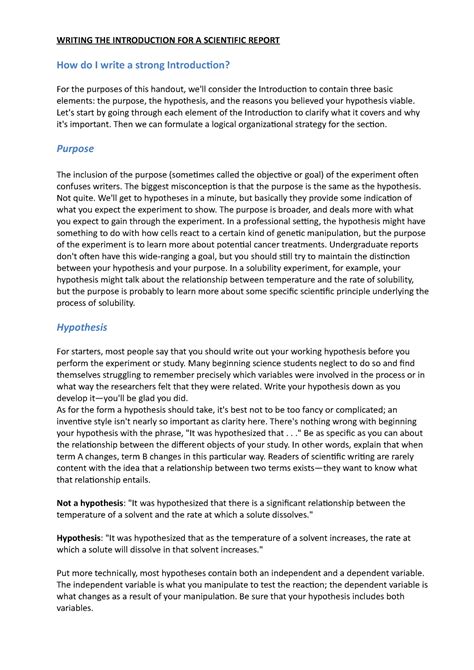 How To Write An Introduction For A Science Report Design Talk