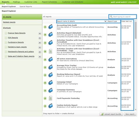 The Report Explorer Support Centre