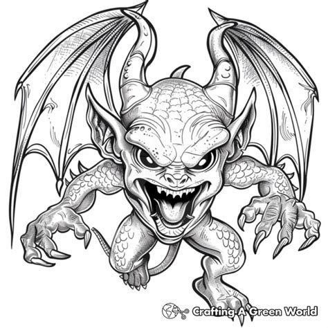 Demon Coloring Pages Free And Printable