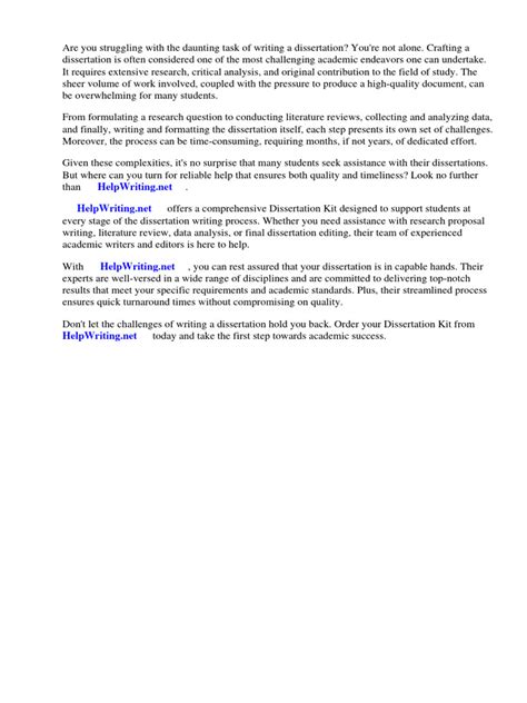 Dissertation Kit Pdf Thesis Cognition