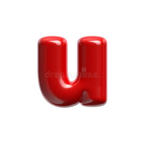 Red Cartoon Letter Y Small D Glossy Font Suitable For Events