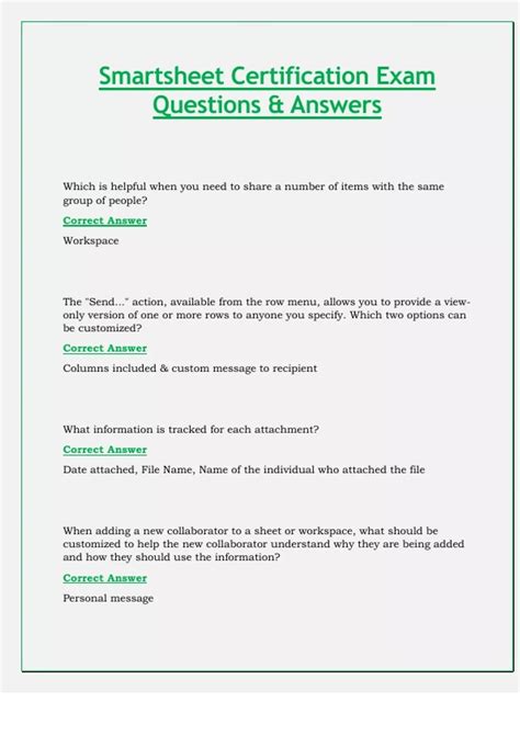 Smartsheet Certification Exam Questions And Answers Check Graded A Smartsheet Certification