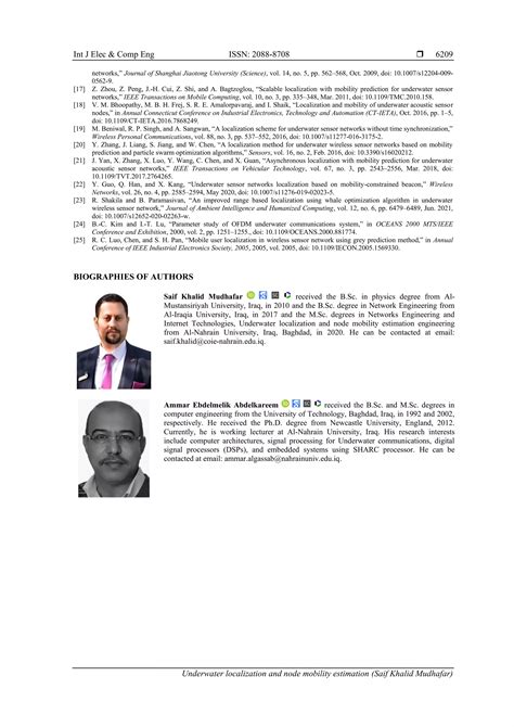 Underwater Localization And Node Mobility Estimation Pdf