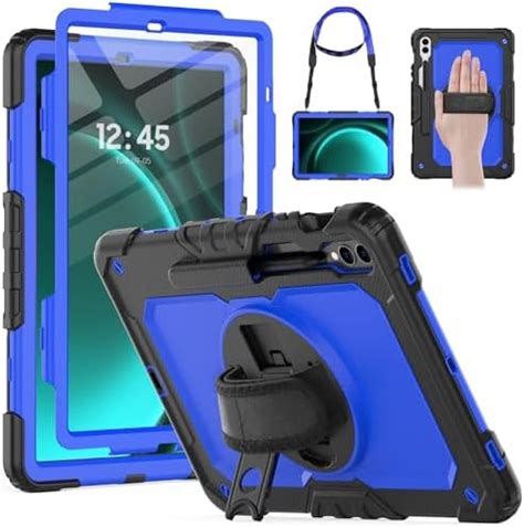 HXCASEAC Case For Samsung Galaxy Tab S9 FE Plus S10 Plus Case 12 4 With Screen Protector