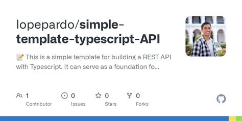 Github Lopepardosimple Template Typescript Api 📝 This Is A Simple