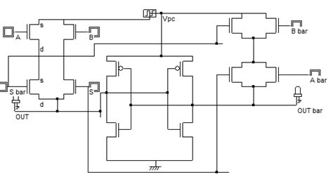 A 21 Multiplexer Using Pfal Logic Timing Simulation Of The Above 21 Download Scientific
