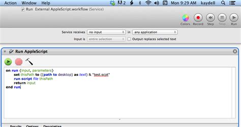 Keyboard How To Make An Existing Applescript File To Work As A