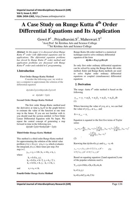 Runge Kutta Derivation At Archer Chappell Blog