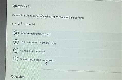 Solved Question 2determine The Number Of Real Number Roots