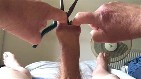 Sunday Foreskin Stretch Session Pliers British Gay Sex Toy Porn
