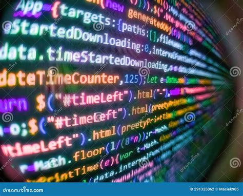 Code Text Written And Created Entirely By Myself Concept Of Security Programming And Hacking