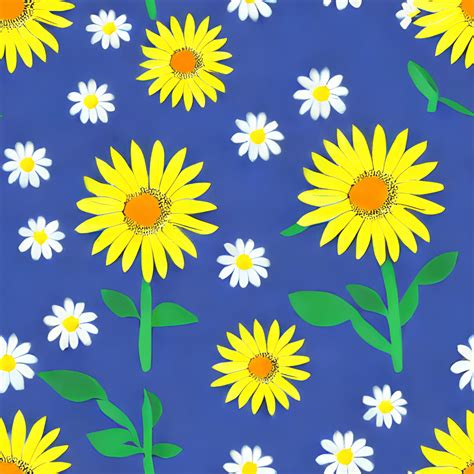 Daisy Seamless Pattern · Creative Fabrica