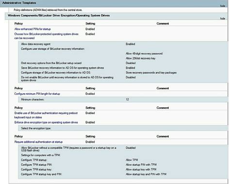 Enable Bitlocker With Group Policy Windows Spiceworks Community