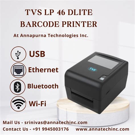 Tvs Electronics Lp46 Dlite Thermal Label Printer A Best Touch Pos
