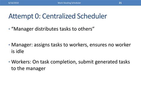 Ppt Work Stealing Scheduler Powerpoint Presentation Free Download Id2518790