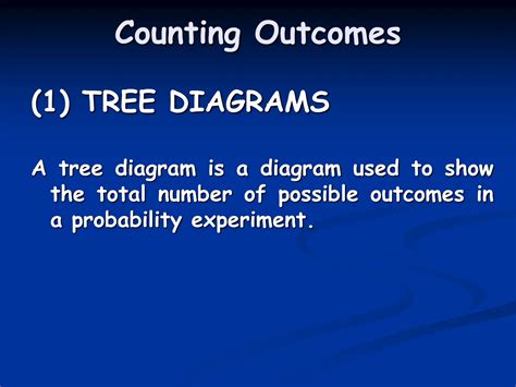 The Counting Principle And The Counting Principle Ppt