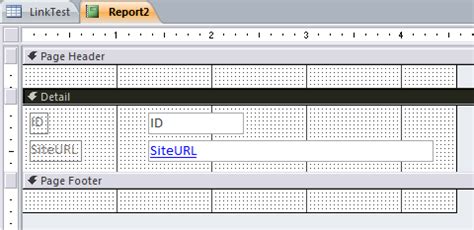 Hyperlink In MS Access Report Stack Overflow