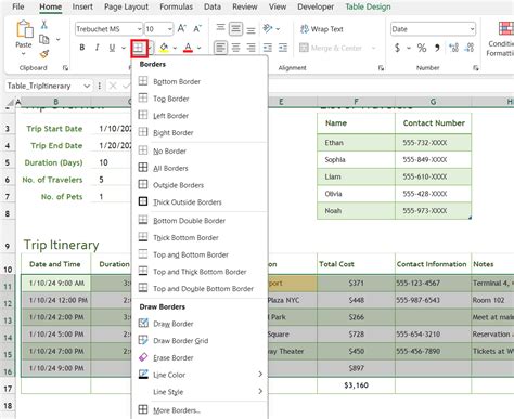 Vacation Template Excel