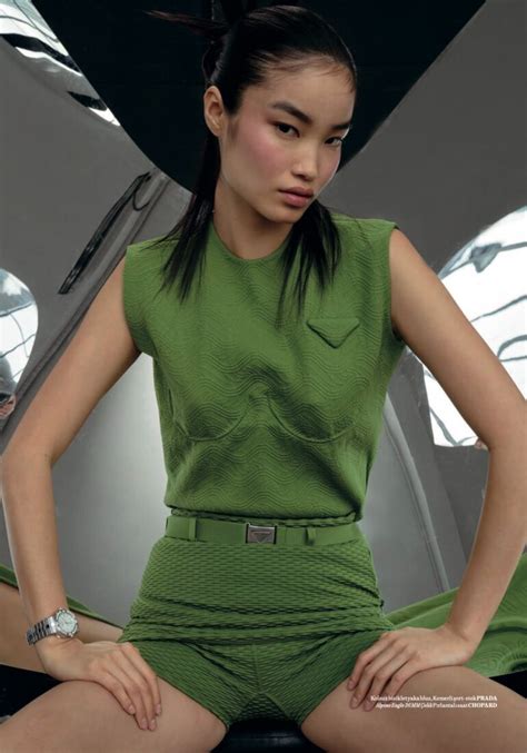 Diana Li For Vogue Goes Green Feb22 Issue True Models Fashion Yellow Fashion Prada Fashion