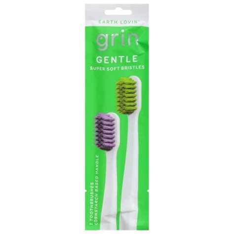 Grin Gentle Toothbrush 2 Ct Kroger