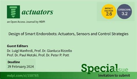 Actuators Mdpi On Linkedin Specialissue Electrodynamic