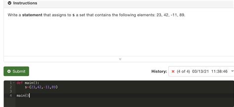 Solved Instructions Write A Statement That Assigns To S A