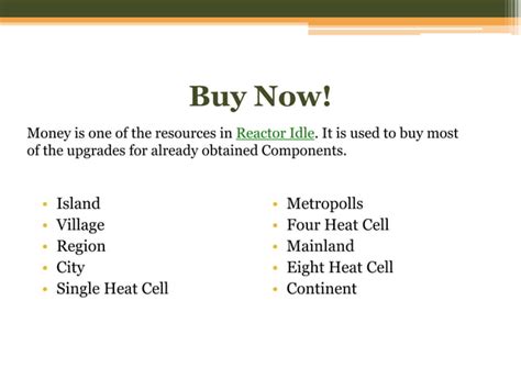 Reactor Idle Game Clicker Games List Pptx