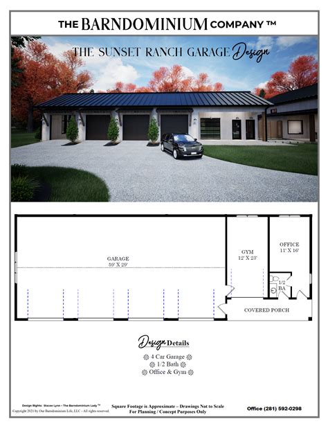 The Sunset Ranch Garage The Barndominium Company