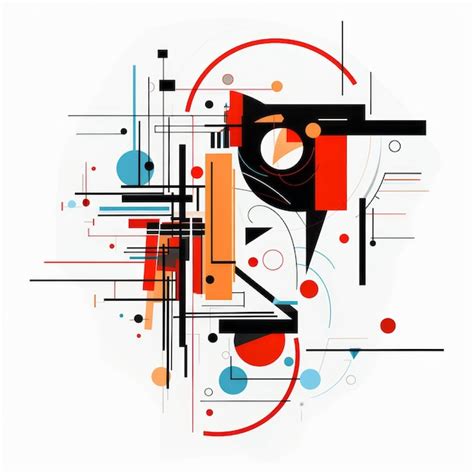 Premium Ai Image Abstract Vector Artwork Contemporary Constructivism For Logos