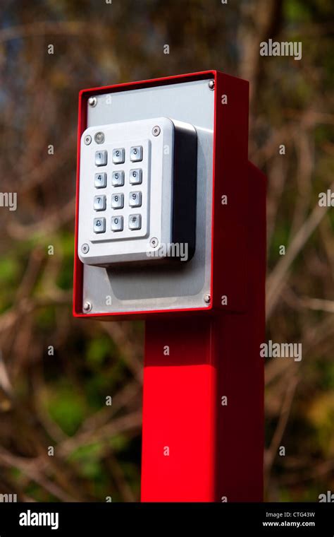A Close Up Photo Of A Secure Entry Keypad Stock Photo Alamy