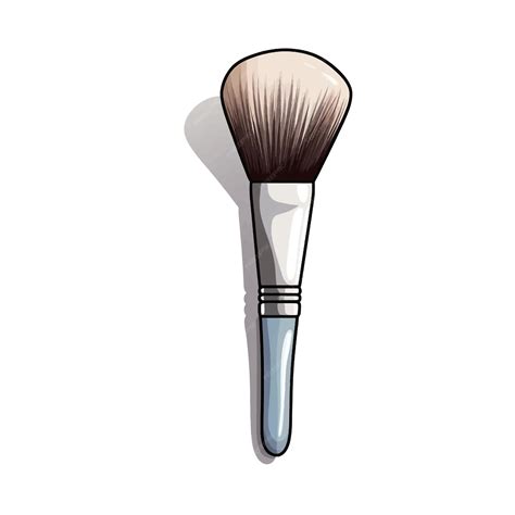 Premium Vector Hand Drawn Makeup Brush Cartoon Vector Illustration