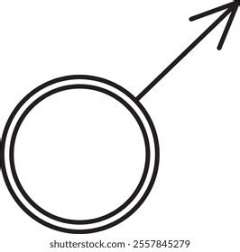 Male Sex Icon Simple Linear Black Stock Vector Royalty Free 2557845279 Shutterstock