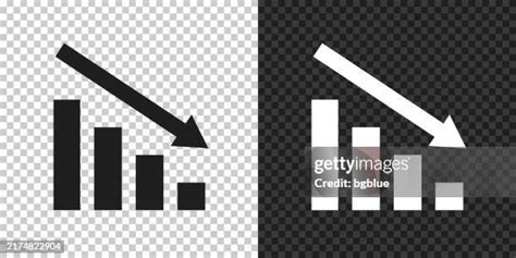Decreasing Graph Icon For Design On Blank Background High Res Vector Graphic Getty Images