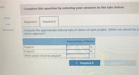 solved problem 16 19 using net present value and internal