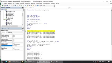 Macros Excel Inventario Error 1004 Error Definido Por La Aplicación