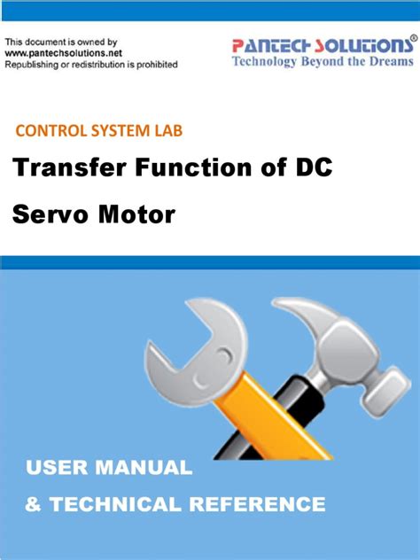 user manual for transfer function of dc servo motor electric motor