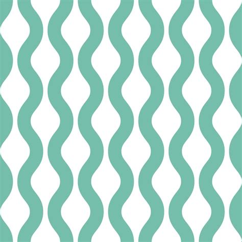 Premium Vector Seamless Pattern With Green Waves